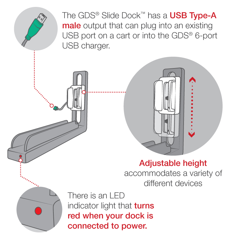 GDS® Slide Dock™ with Magnetic Attachment for IntelliSkin® Next Gen ...